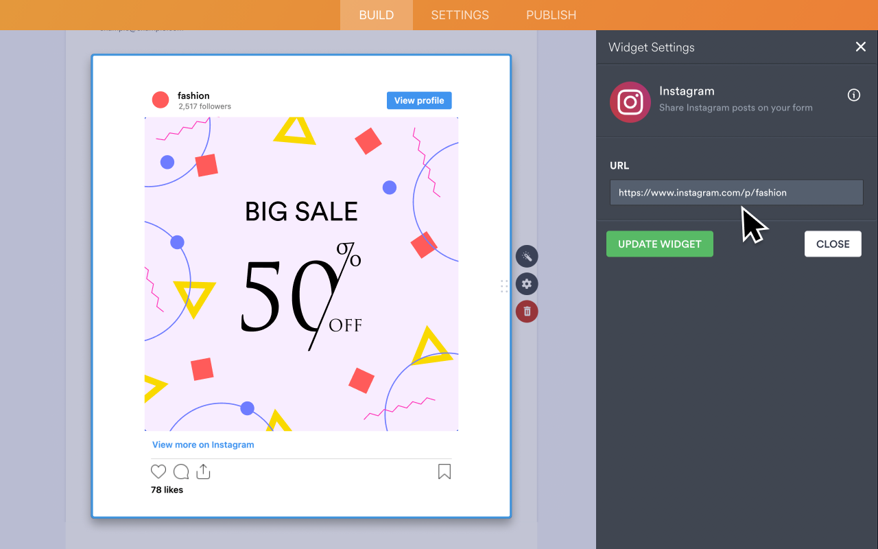 Instagram - Form Widgets | Jotform