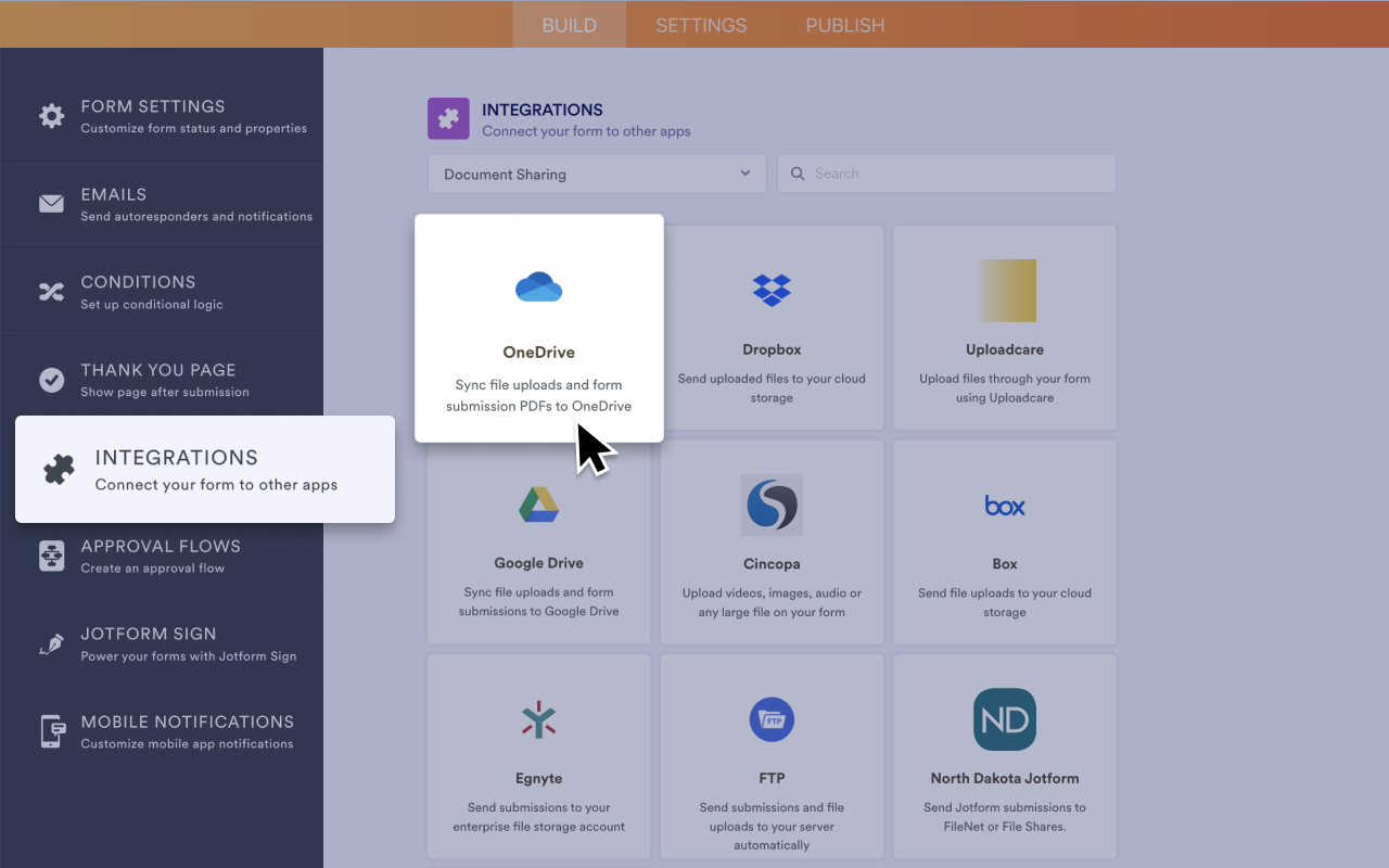OneDrive - Data Management | Jotform