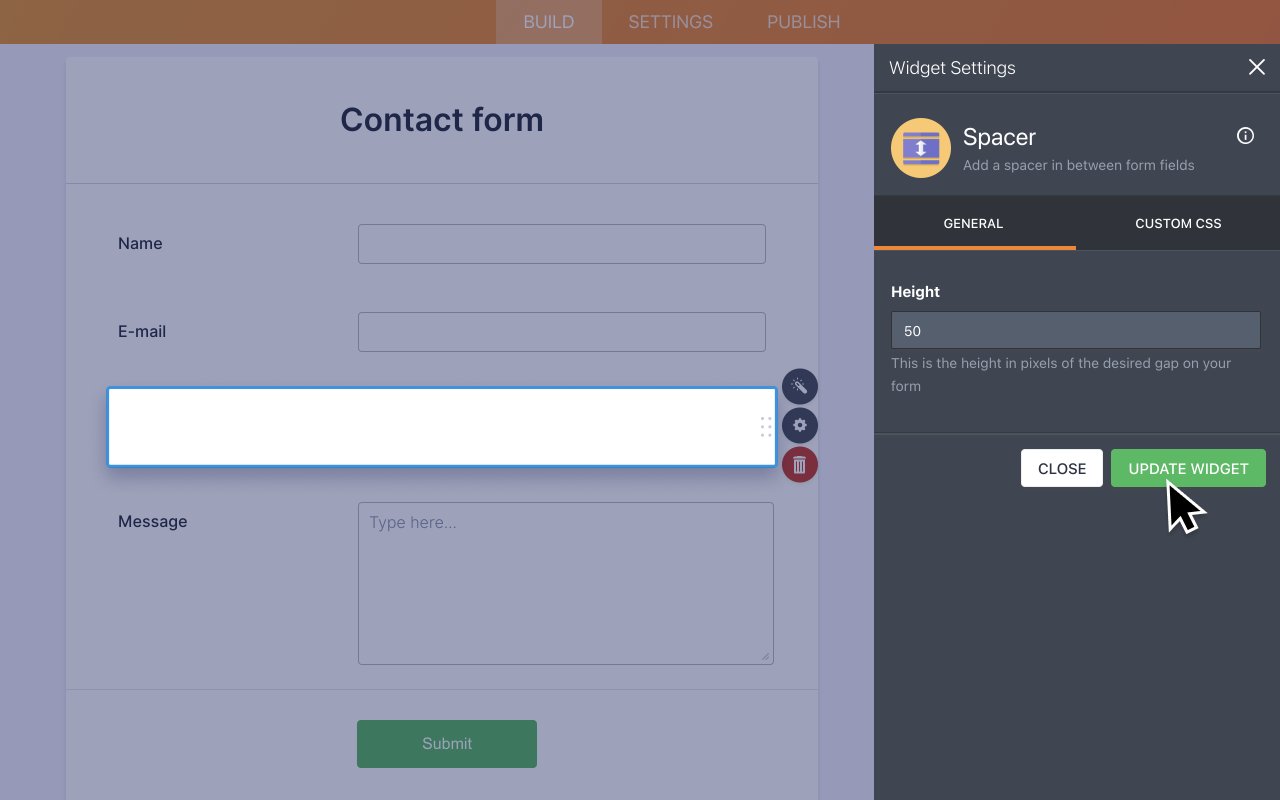 Spacer - Form Widgets | Jotform