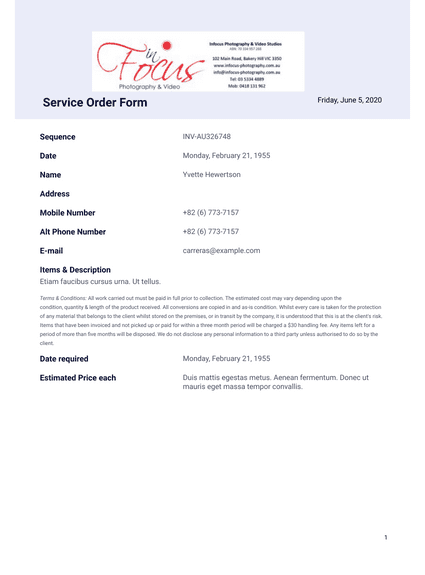 2020 service form - PDF Templates | Jotform