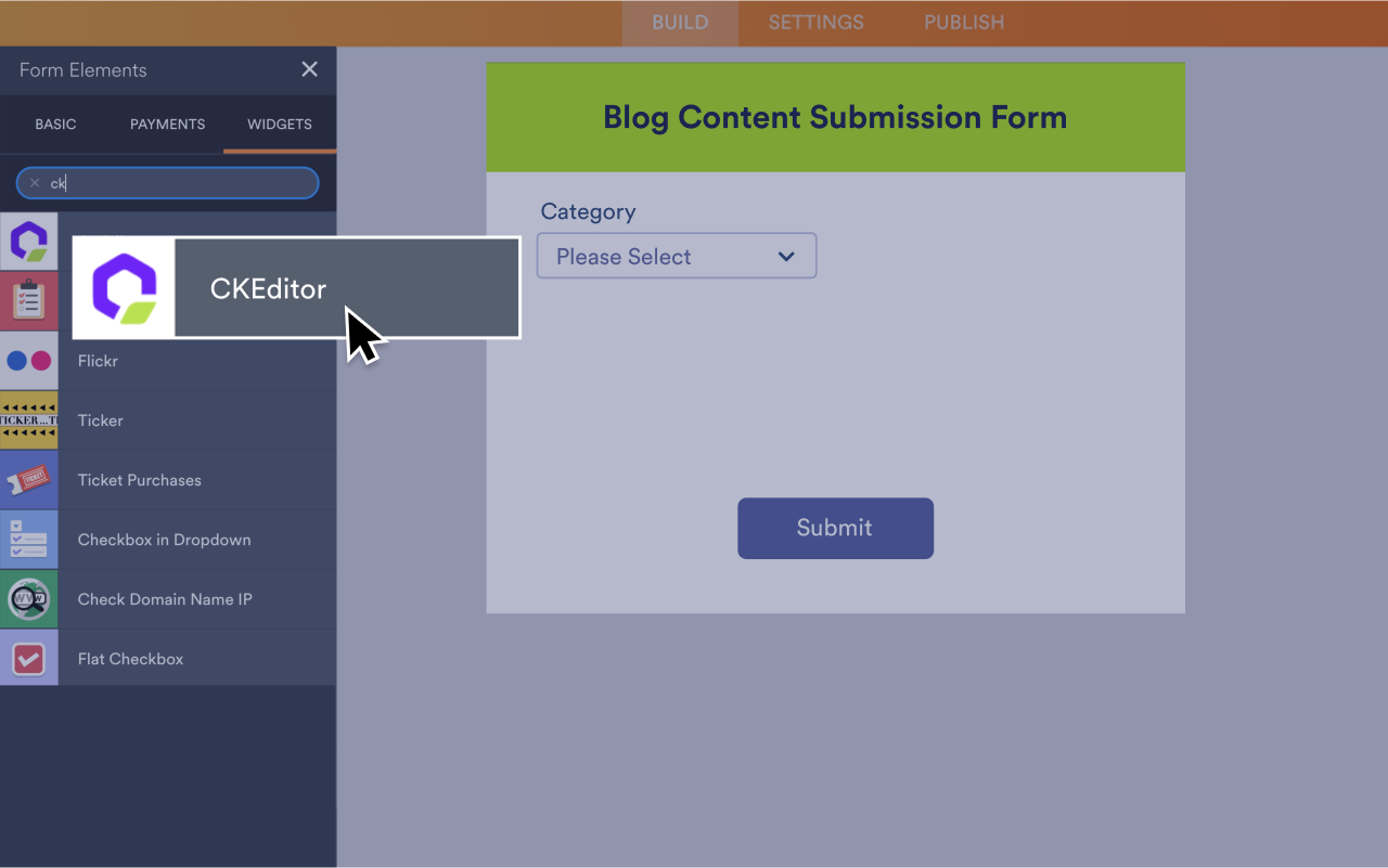 CKEditor - Form Widgets | Jotform