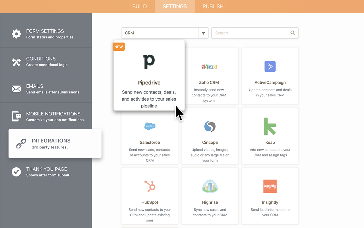 Pipedrive - CRM | Jotform