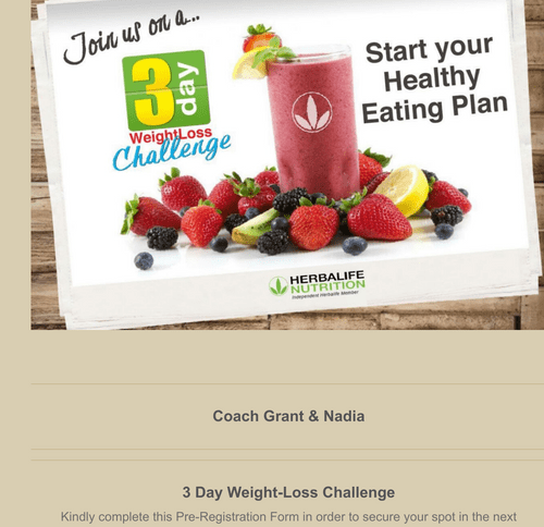 Weight Loss Challenge Registration Form Template | Jotform