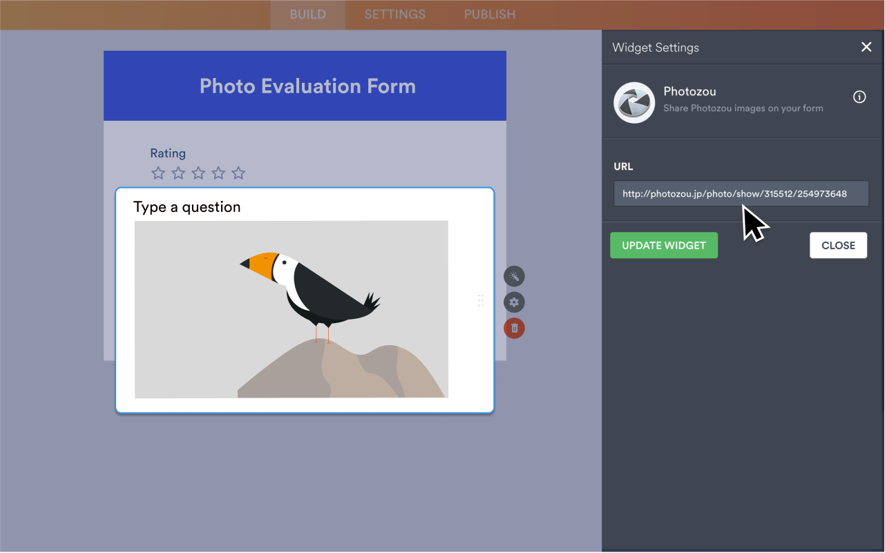 Photozou - Widget Moduli | Jotform