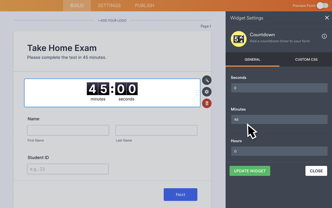 Countdown - Form Widgets | Jotform