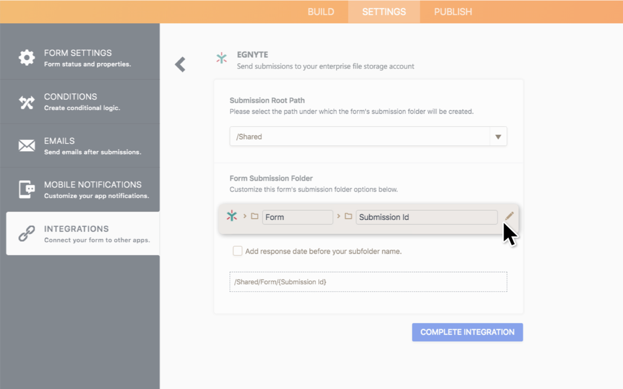Egnyte - Data Management | Jotform