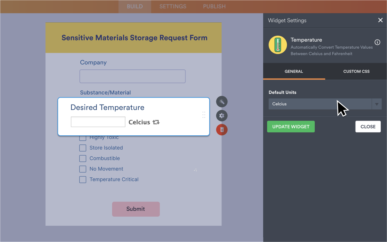 Temperature Converter - Formulier Widgets | Jotform