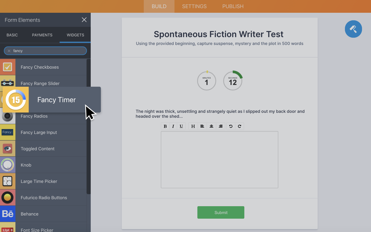 Cronómetro Elegante - Widgets para formularios | Jotform