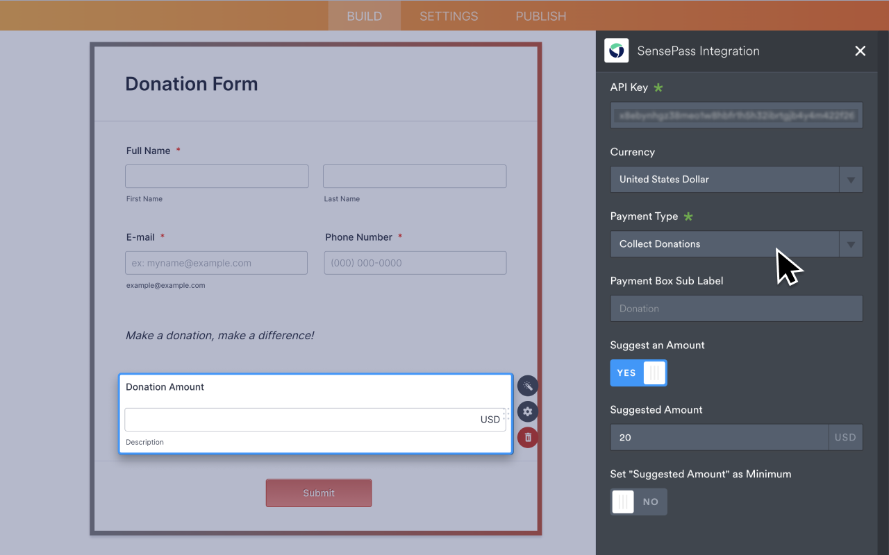 SensePass - Payment Processor | Jotform