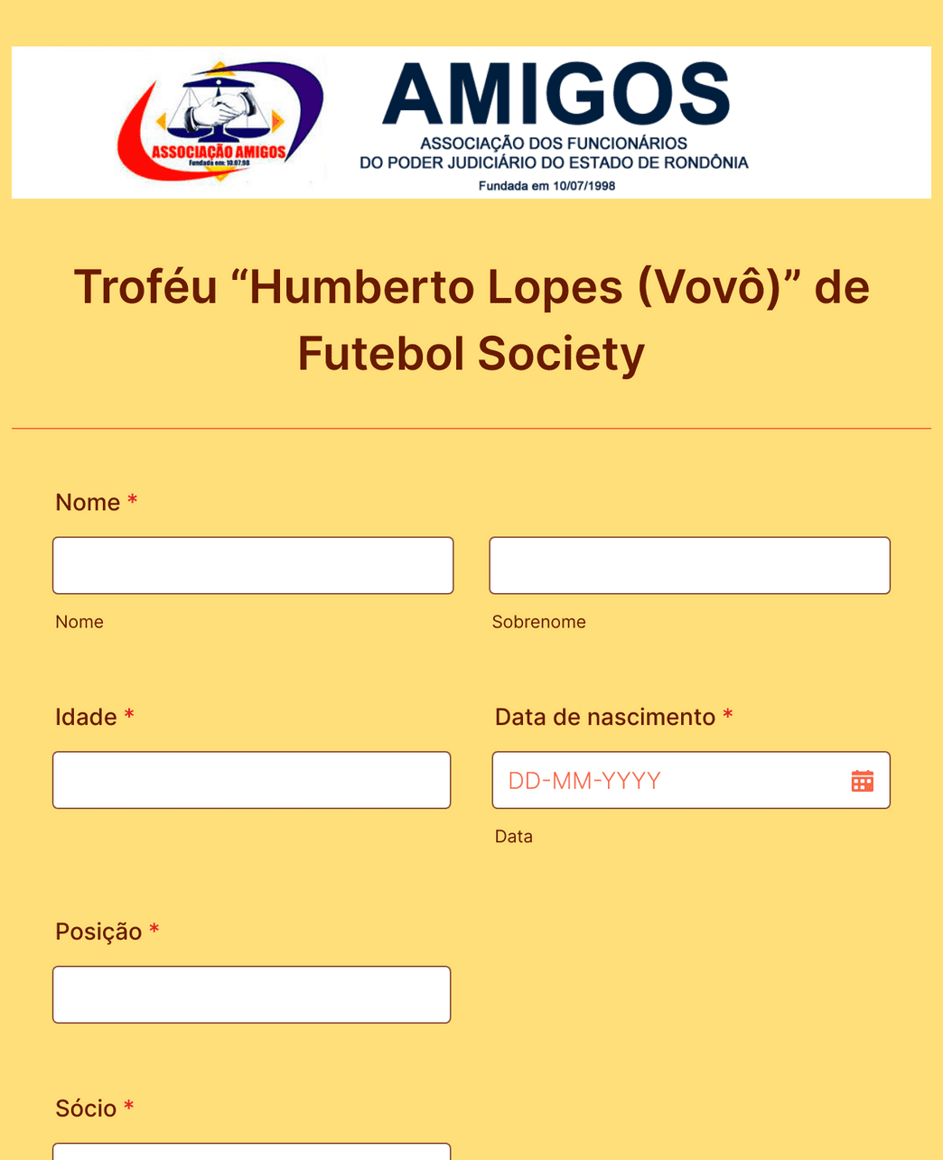 713349357 Modelo de Formulário | Jotform