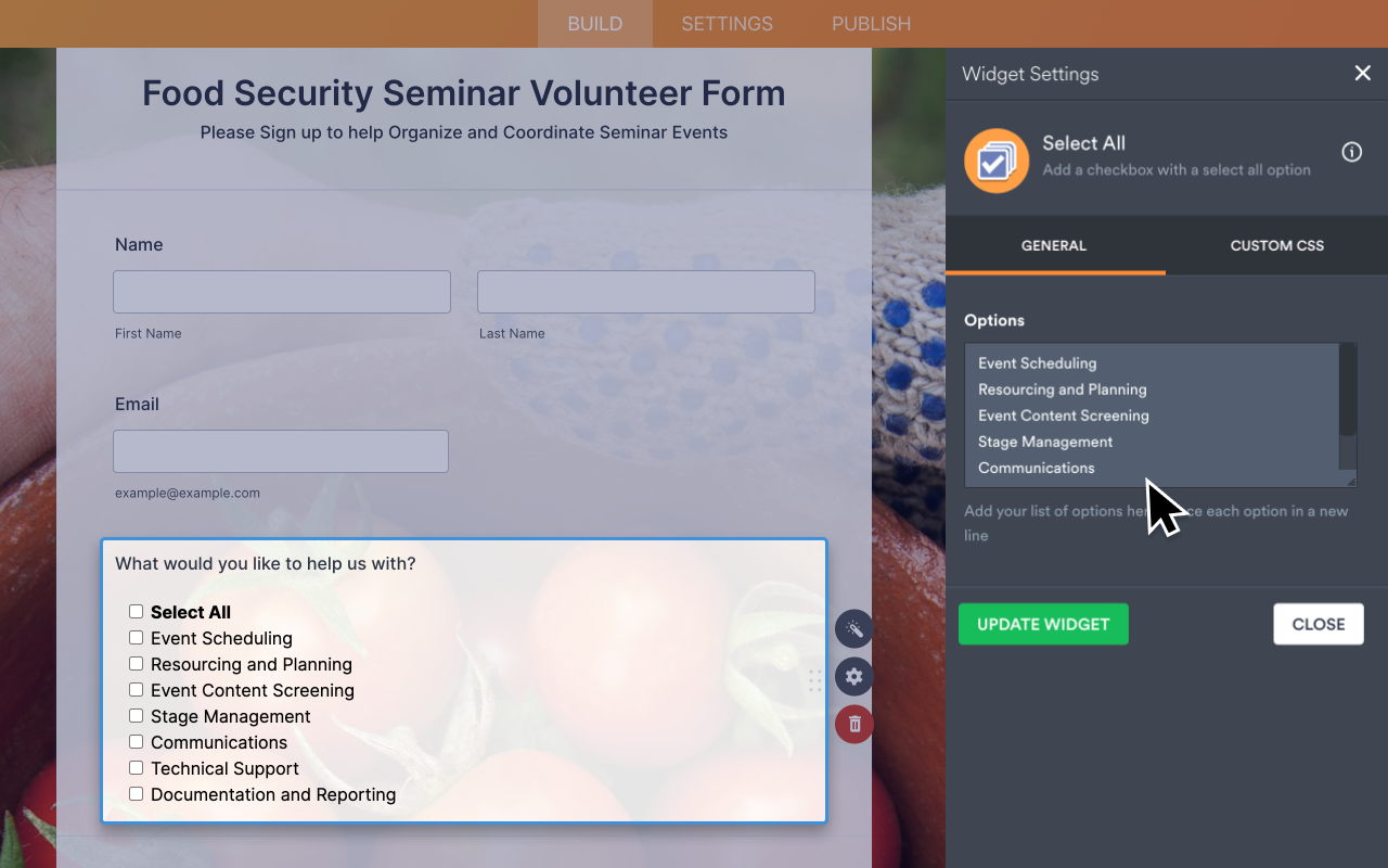 Select All - Form Widgets | Jotform