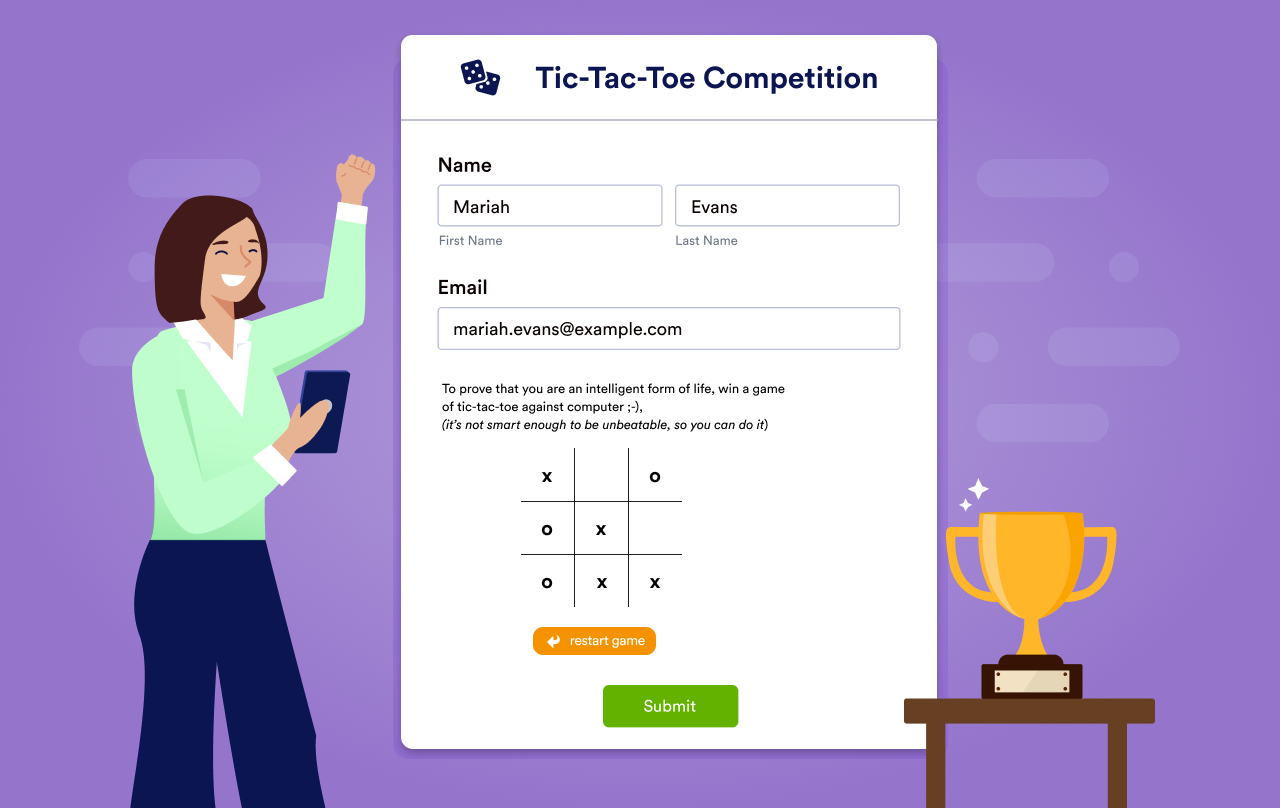 Tic Tac Toe - Form Widgets | Jotform
