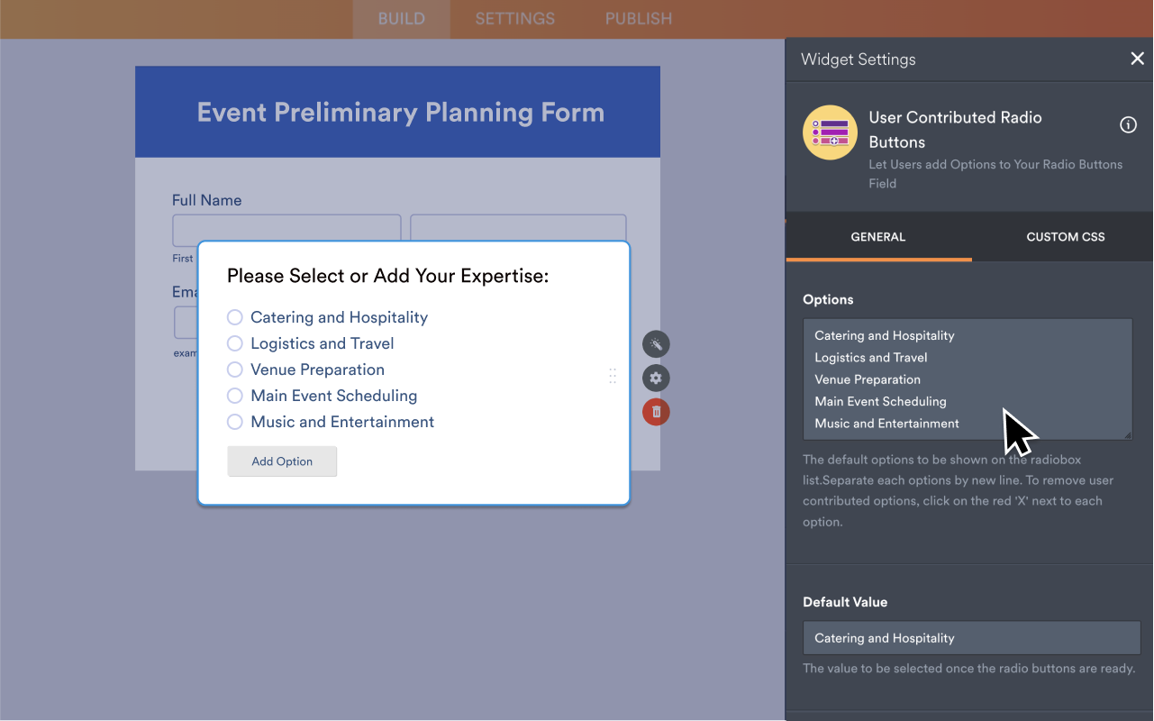 User Contributed Radio Buttons - Form Widgets | Jotform