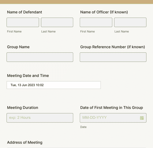 AA Meeting Registration Form Template | Jotform