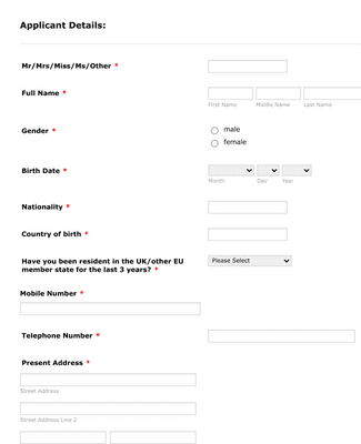 Academy Application Form Template | Jotform