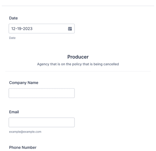 Acord Cancellation Form Template | Jotform