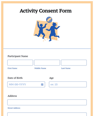 Activity Consent Form Template | Jotform