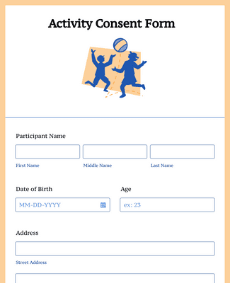 Activity Consent Form Template | Jotform