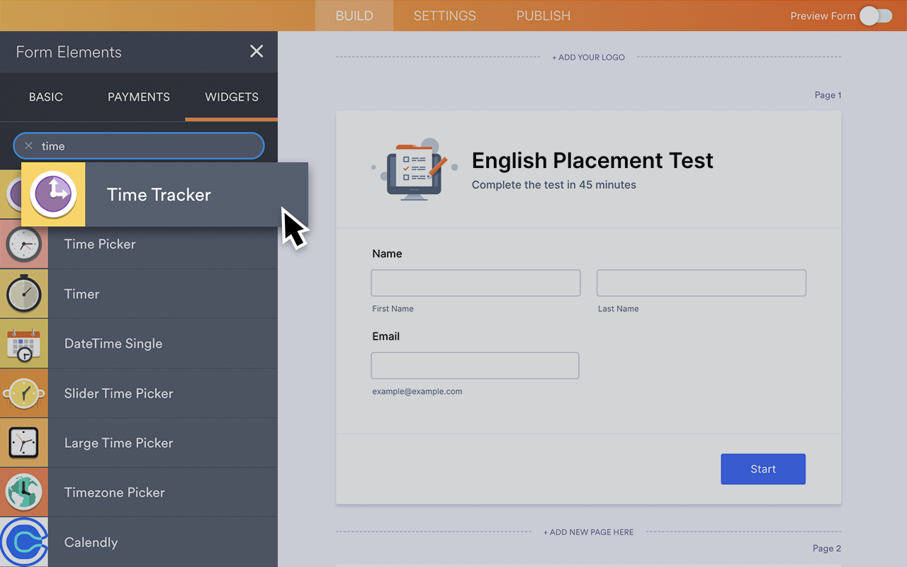 Time Tracker - Form Widgets | Jotform