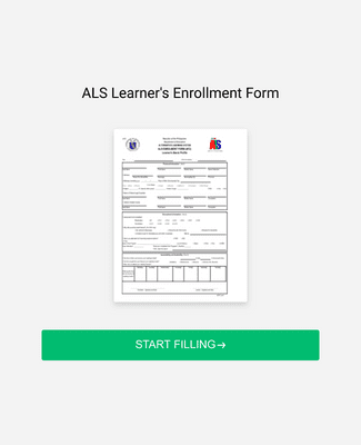 ALS Learners Enrollment Form Template | Jotform
