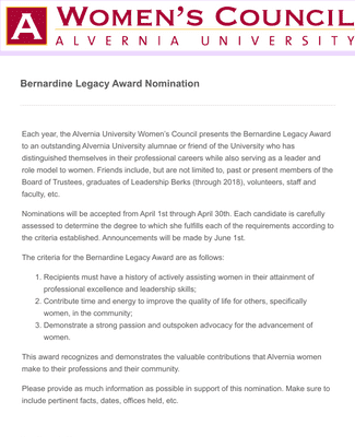 Awards Nomination Form Template | JotForm