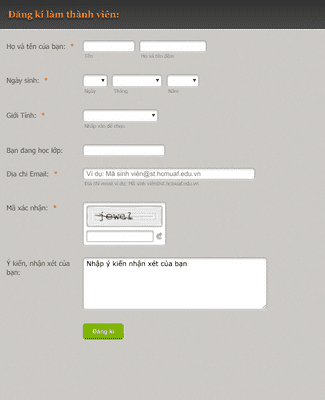 Vietnamese Registration Form Template | Jotform