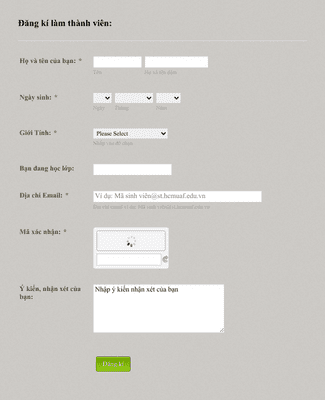 Vietnamese Registration Form Template | Jotform