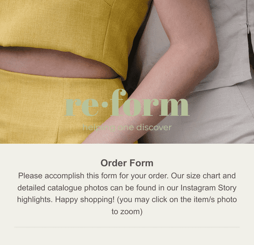 Apparel Order Form Template | Jotform