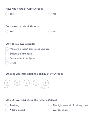 Apple Airpods Survey Form Template | Jotform