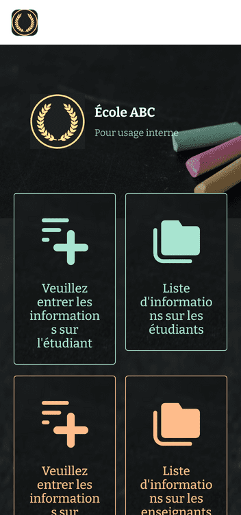 Application de gestion d'école Modèle | Jotform