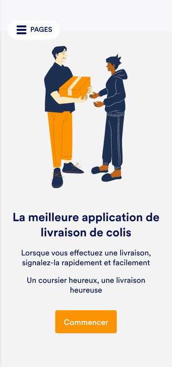 Application de livraison de colis Modèle | Jotform