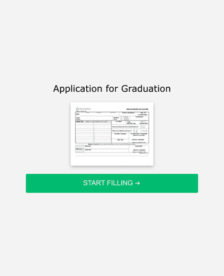 Application for Graduation Form Template | Jotform