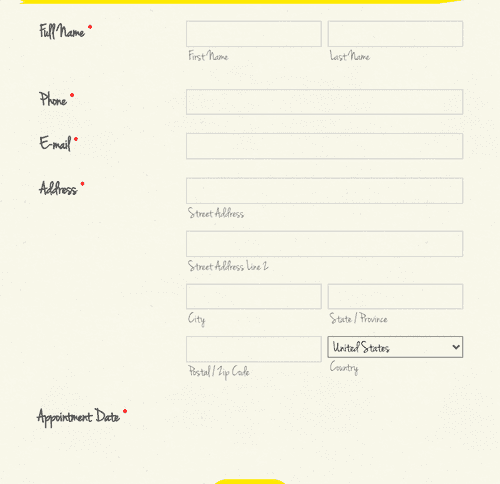 Appointment Request Form - Paper Theme Form Template | Jotform