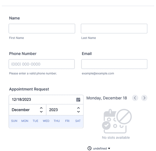 Appointment Schedule Template Form Template | Jotform