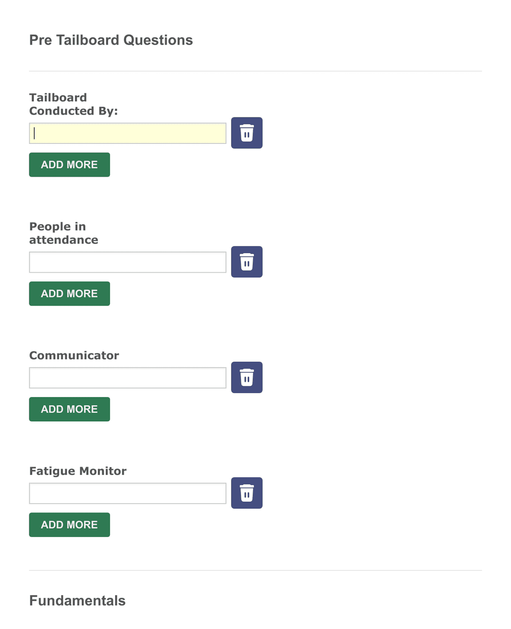 APS Infrastructure Tailboard Form Template | Jotform