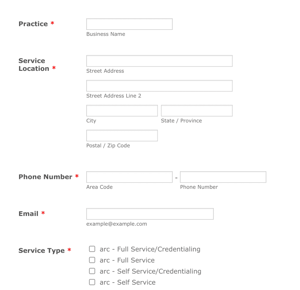 arc - onboarding Form Template | Jotform