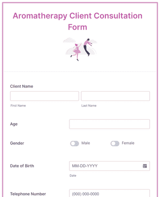 Aromatherapy Client Consultation Form Template | JotForm