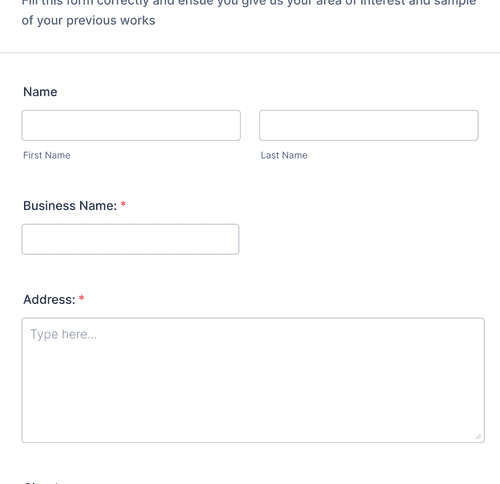 Artist Application Form Template | Jotform