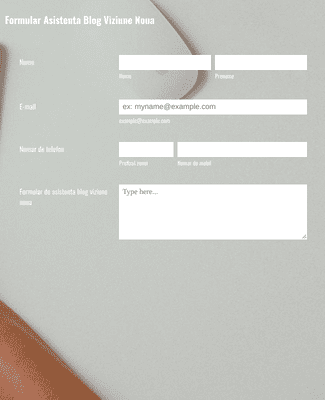 Asistenta formular Form Template | Jotform