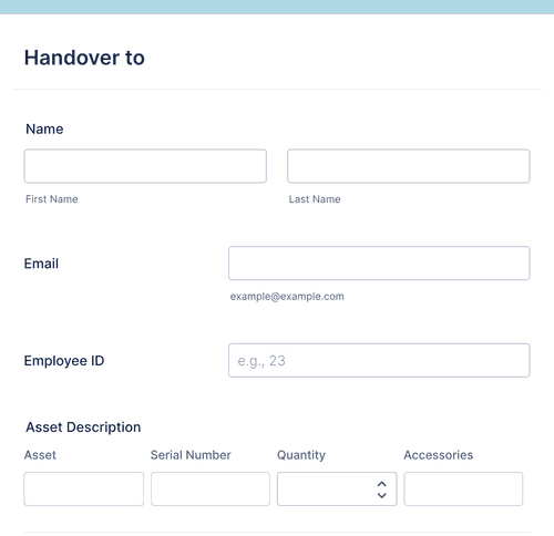 Asset Activity Form Template | Jotform