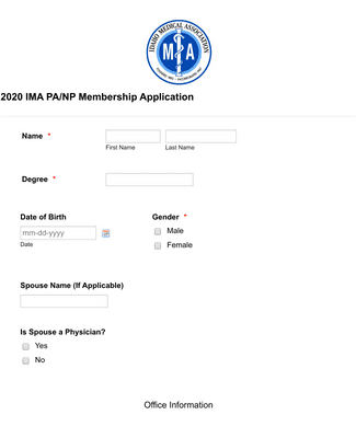 Membership Application Form for Association Form Template | JotForm