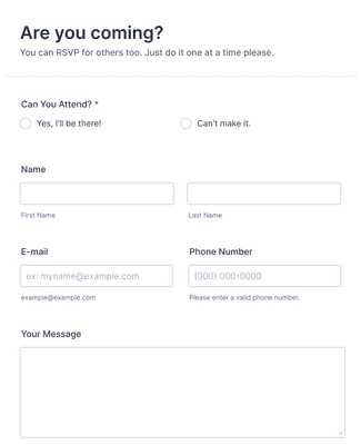Attendance Form Template | Jotform