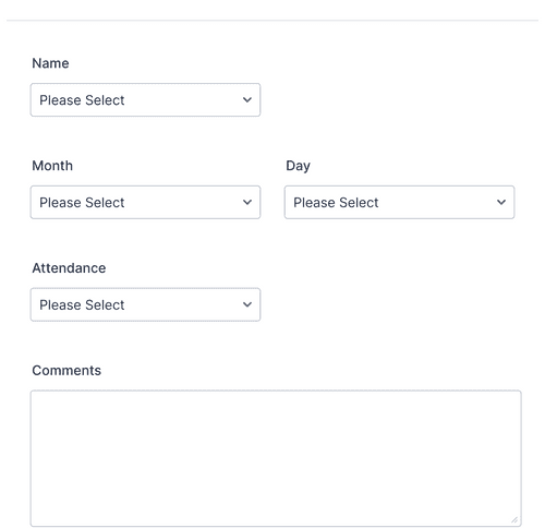 Attendance Record Form Template | Jotform