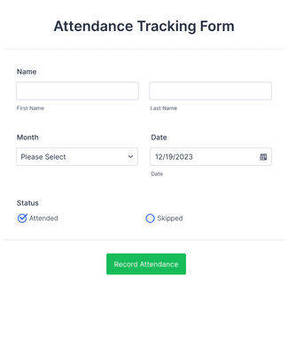 Attendance Tracking Form Template | Jotform