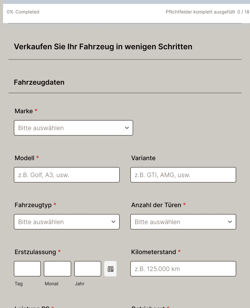 Auto Ankauf Formularvorlage | Jotform