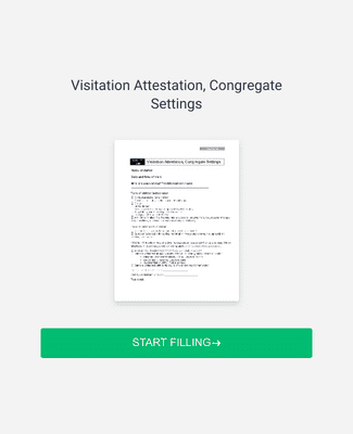 AZ Visitation Attestation, Congregate Settings Form Template | Jotform