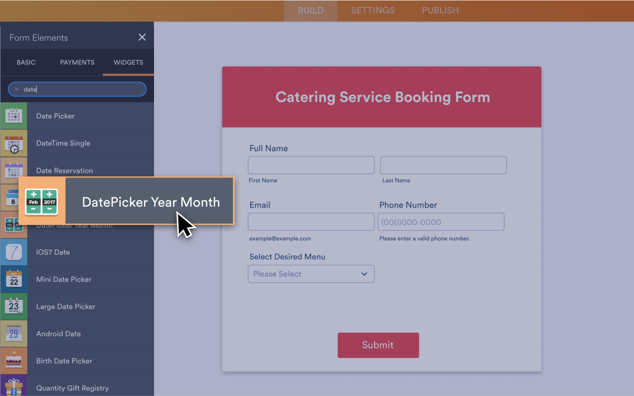 DatePicker Year Month - Form Widgets | Jotform DatePicker Year Month - Form Widgets | Jotform