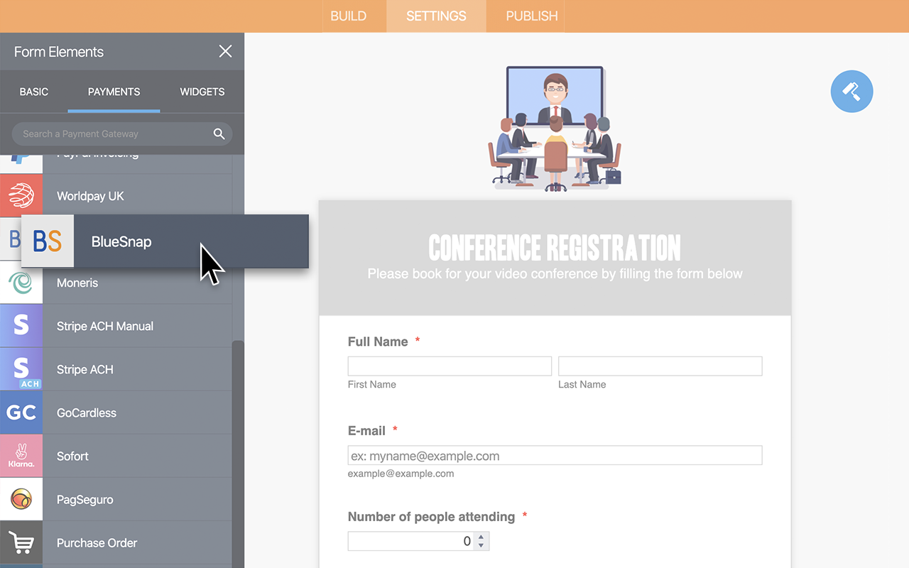 BlueSnap - Payment Processor | Jform