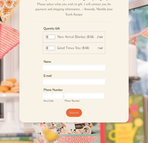 Baby Registry Form Template | Jotform