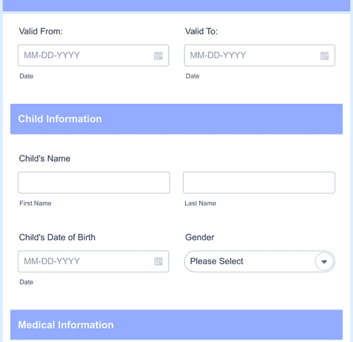 Babysitter Medical Release Form Template | Jotform